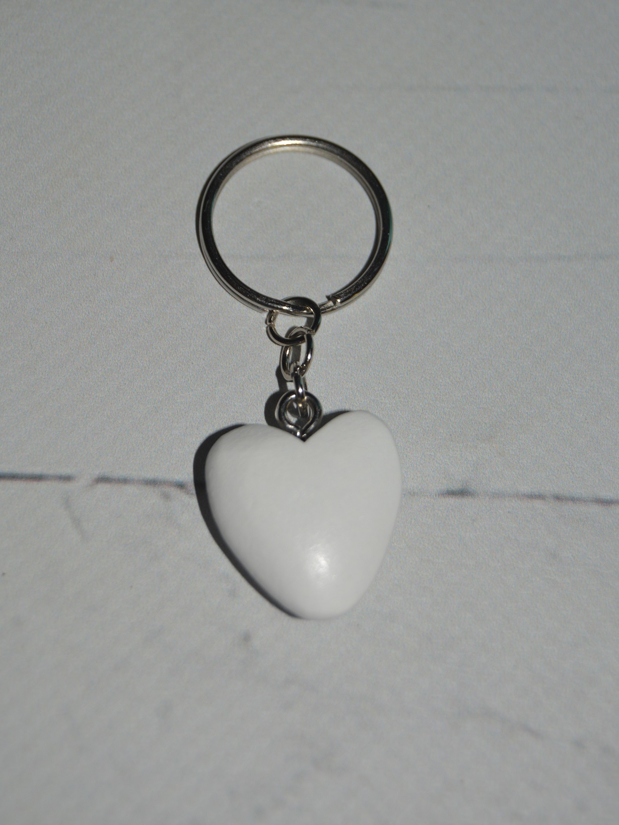 White Heart Keyring – Krazy Krale